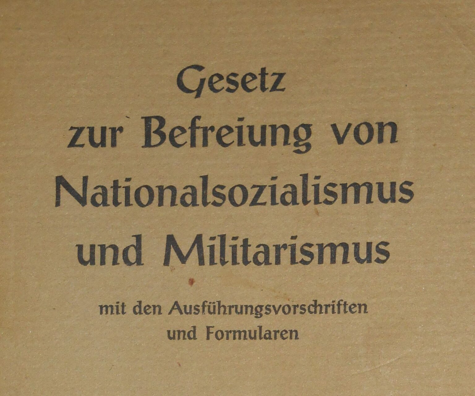 La dénazification - AlliiertenMuseum