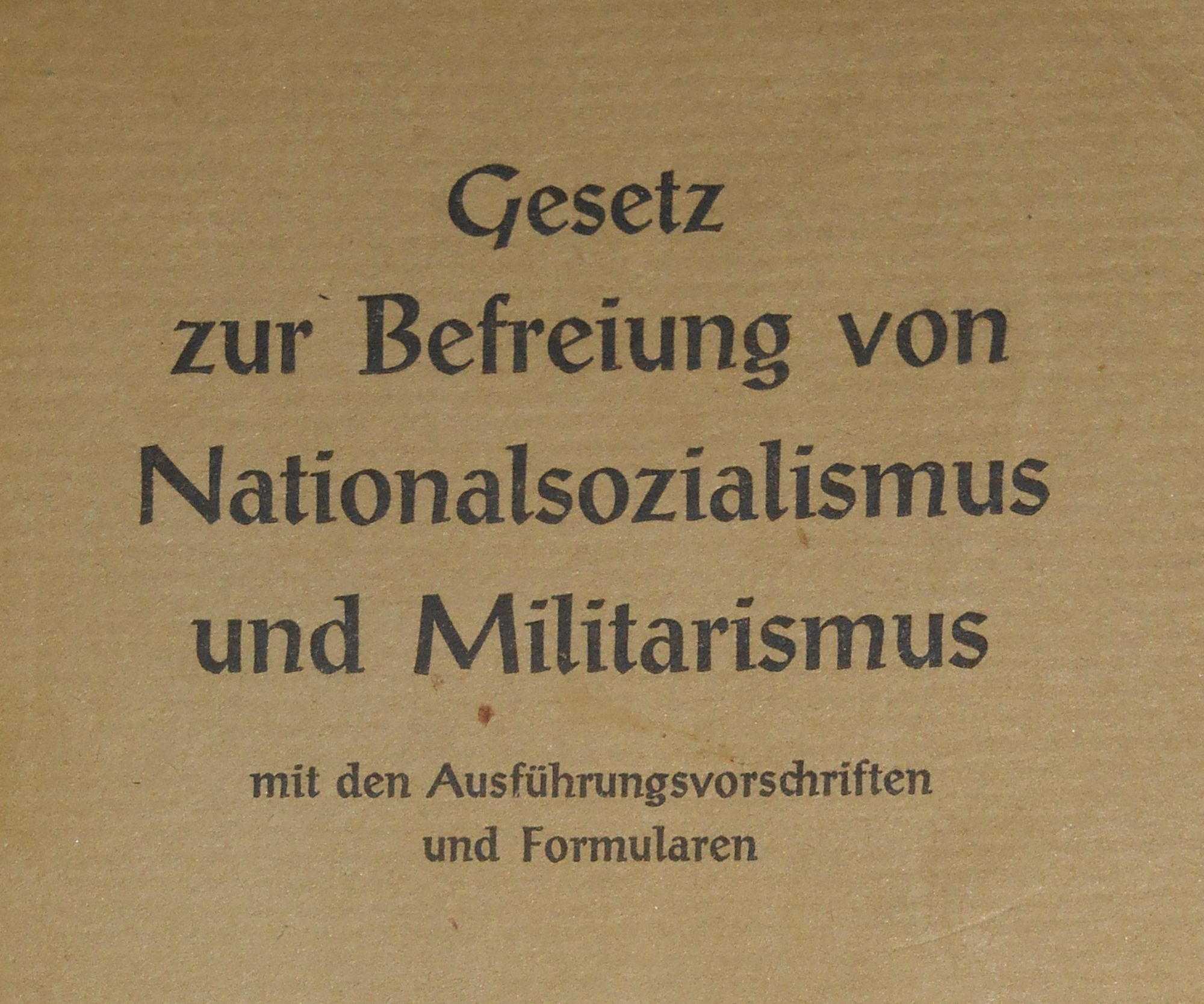 Denazification - AlliiertenMuseum
